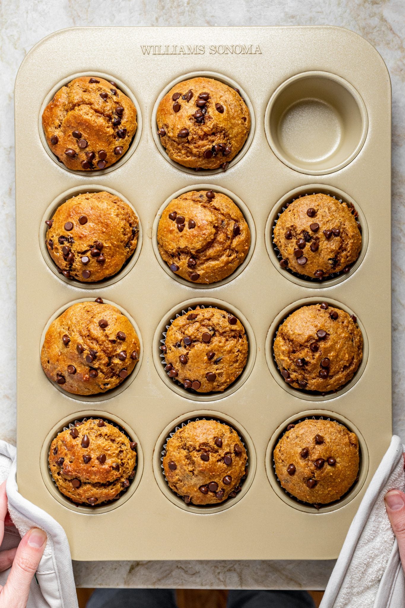 Chocolate Chip Carrot Cottage Cheese Muffins - The Natural Nurturer