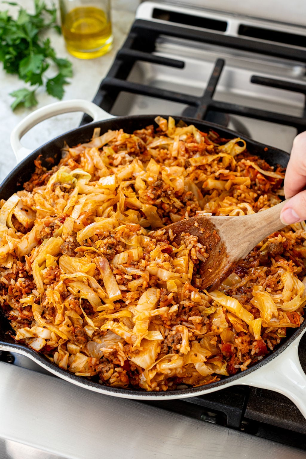 Stovetop Cabbage Ground Beef Casserole | Easy, One-Pot Dinner